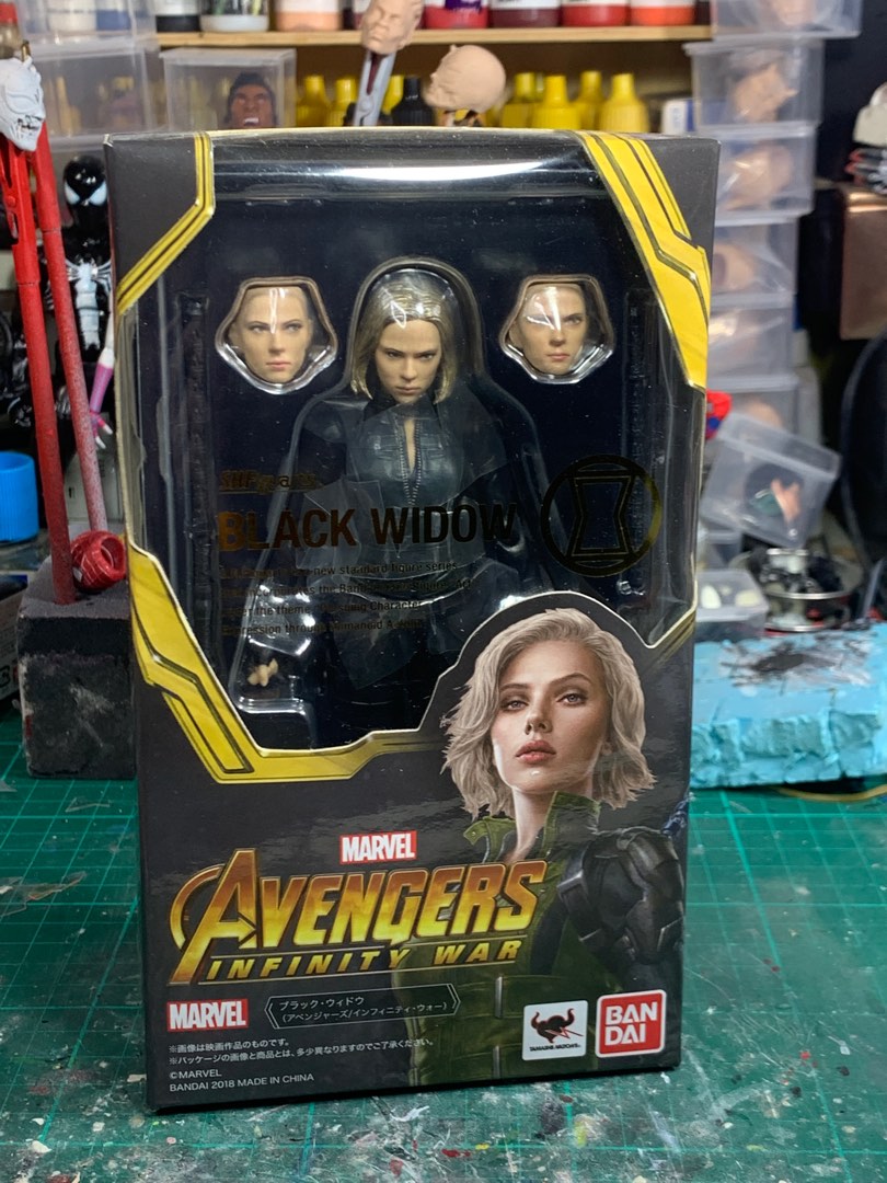 Bandai Shf marvel legends Avengers infinity war black Widow, 興趣及遊戲, 玩具 ...