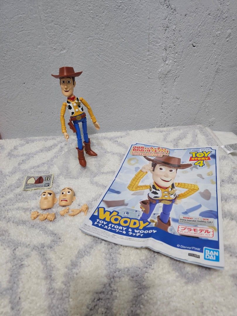 Bandai Toy Story 4 Woody Plastic Model Kit changeable face expression ...