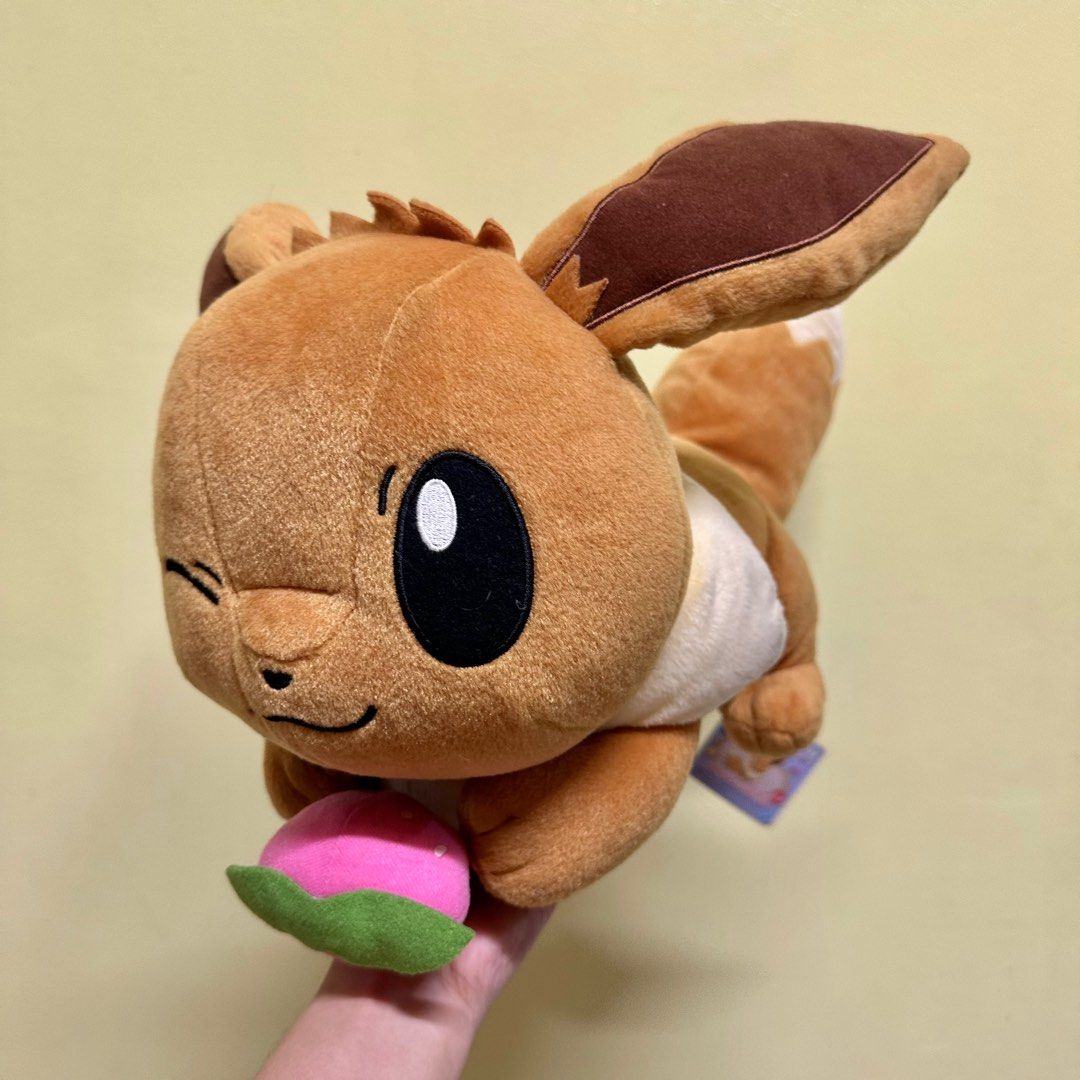 Banpresto Bandai Spirits Pokemon Mogu Mogu Time Winking Eevee Lying Big ...