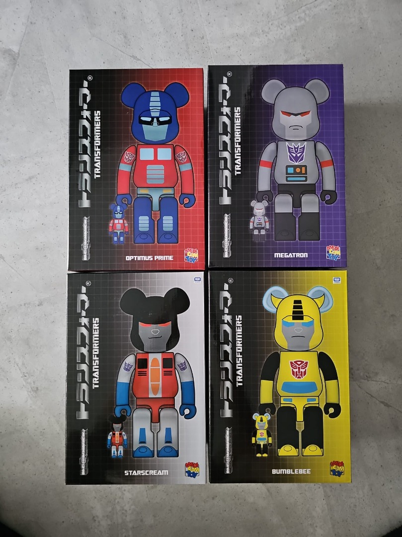 Bearbrick X Transformer 400% + 100%, Hobbies & Toys, Toys & Games on ...