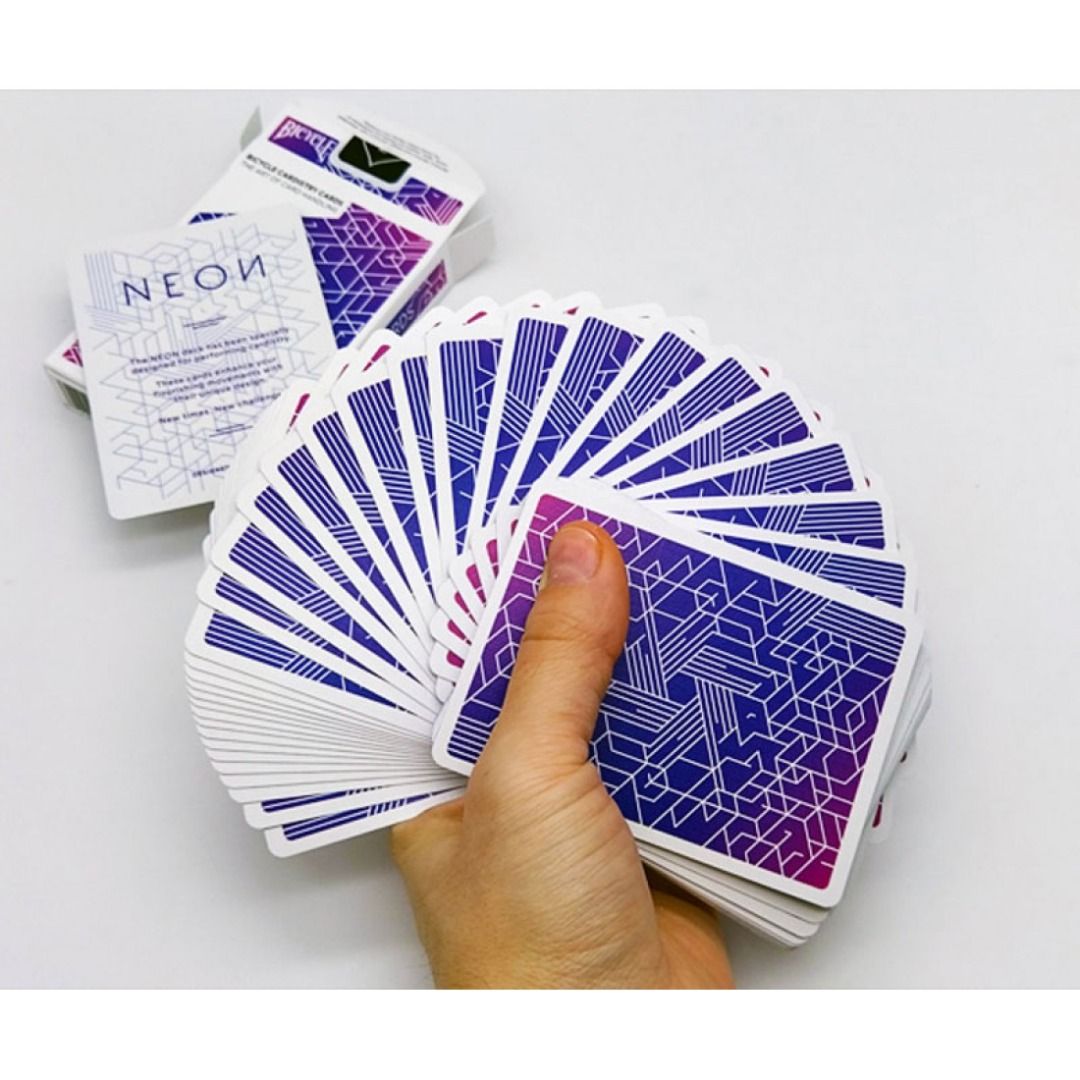 BICYCLE Neon Cards Cardistry Cards The Art of Card Handling Debossed ...