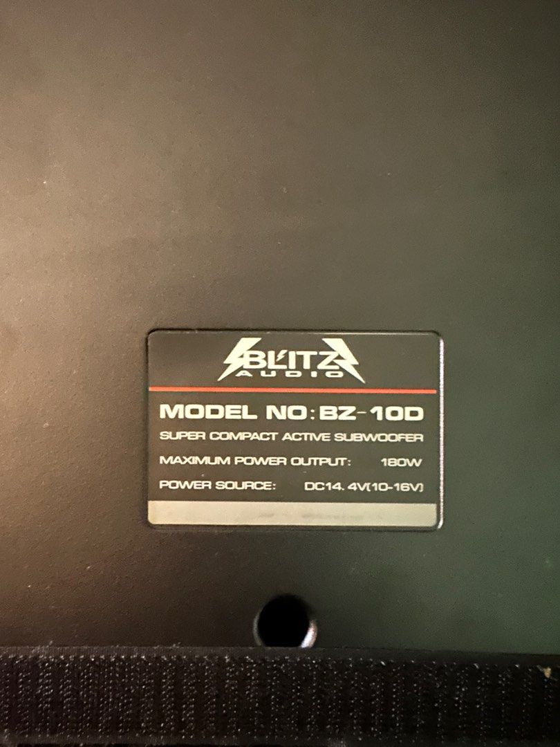 Blitz Audio Subwoofer, Car Accessories, Electronics & Lights on Carousell