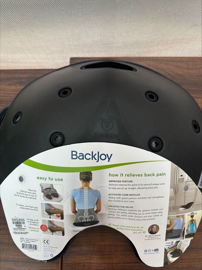 Brand New !!!BACKJOY BJSCT001 SITSMART POSTURE PLUS CORE TRACTION - BLACK on Carousell