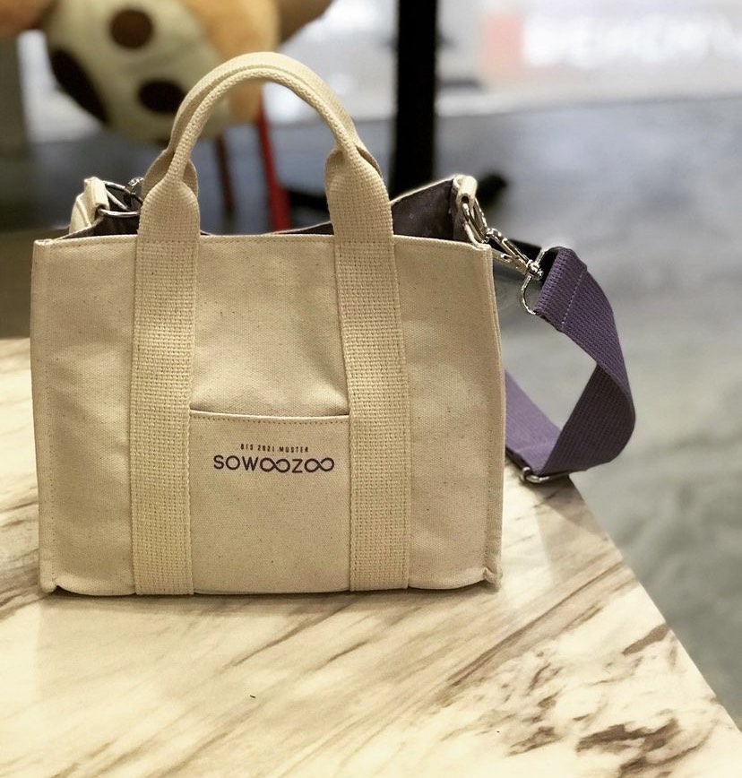 BTS Sowoozoo Bag Ivory, Women's Fashion, Bags & Wallets, Cross-body ...