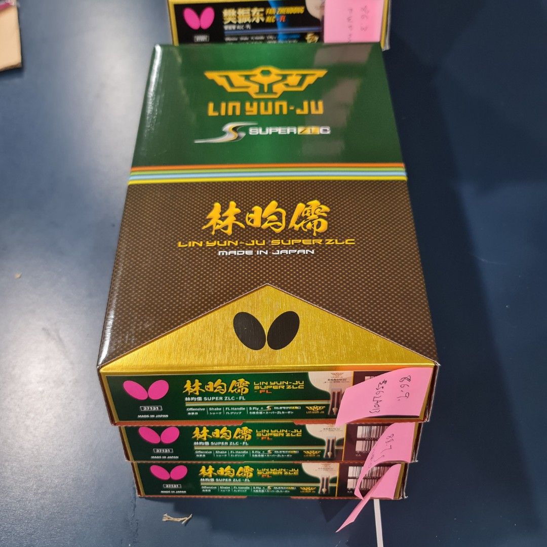 Butterfly Lin Yun-Ju Super ZLC table tennis blade racket, Sports ...