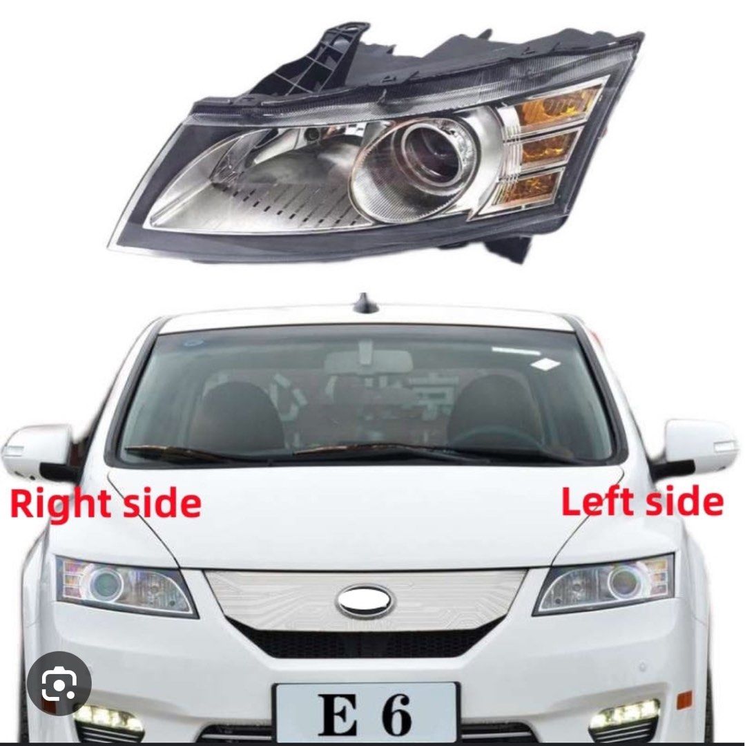BYD E6 HID Halogen Left Right Headlight Facelift Non Facelift Head Lamp ...