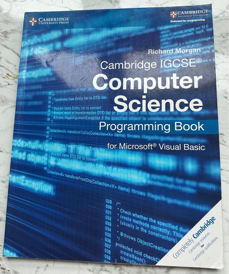 Cambridge Igcse Computer Science Programming Book By Richard Morgan