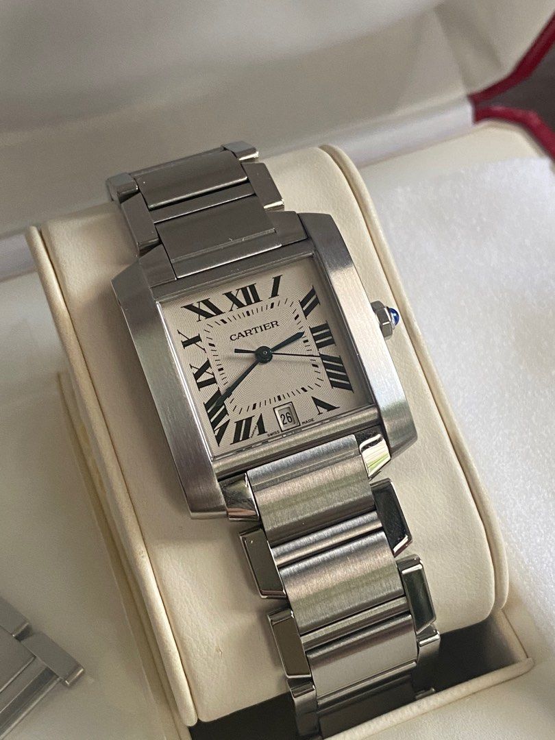 Cartier Tank Mens Watch, Luxury, Watches on Carousell