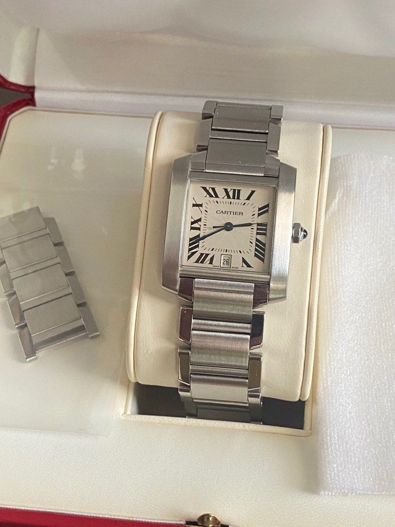 Cartier Tank Mens Watch, Luxury, Watches on Carousell