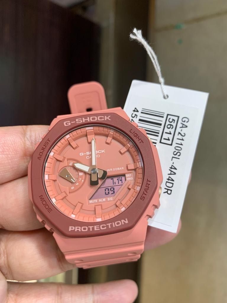 👉👉《清貨大減價》👈👈CASIO ANALOG DIGITAL CARBON CORE GUARD GA-2110 SERIES G-SHOCK GA-2110SL-4A4DR ...