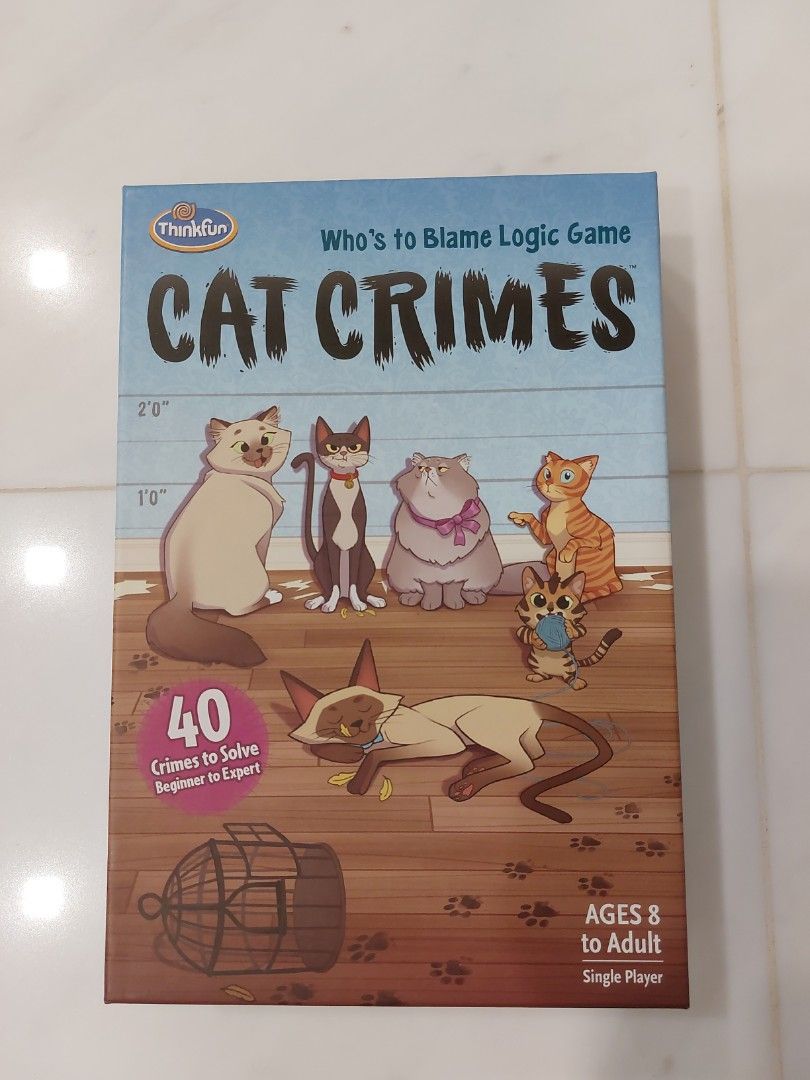 Cat Crimes Board Game, Hobbies & Toys, Toys & Games on Carousell