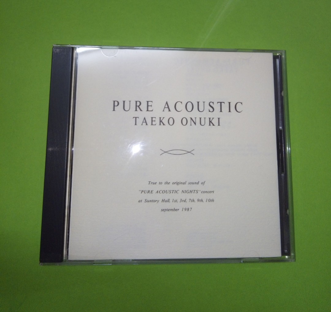 CD TAEKO ONUKI : PURE ACOUSTIC ALBUM (1987) CITY POP OHNUKI J-POP ...