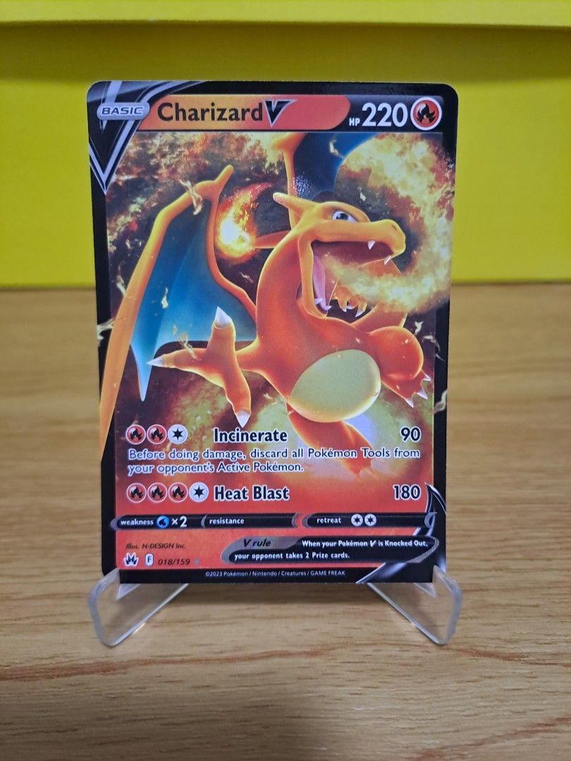 Charizard V CZ Crown Zenith Pokemon Card, Hobbies & Toys, Toys & Games ...