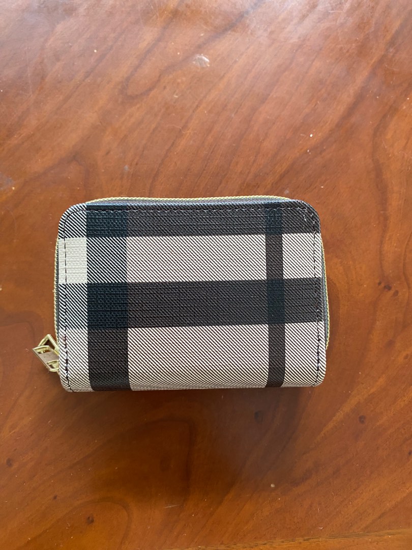Checkered wallet and card holder on Carousell