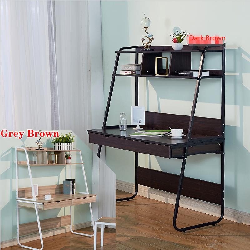 Computer Tables with Bookshelf with Drawer/Study Table/Laptop Table ...