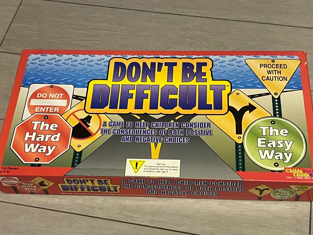 Counselling Tool - Don’t Be Difficult Board Game, Hobbies & Toys, Toys ...
