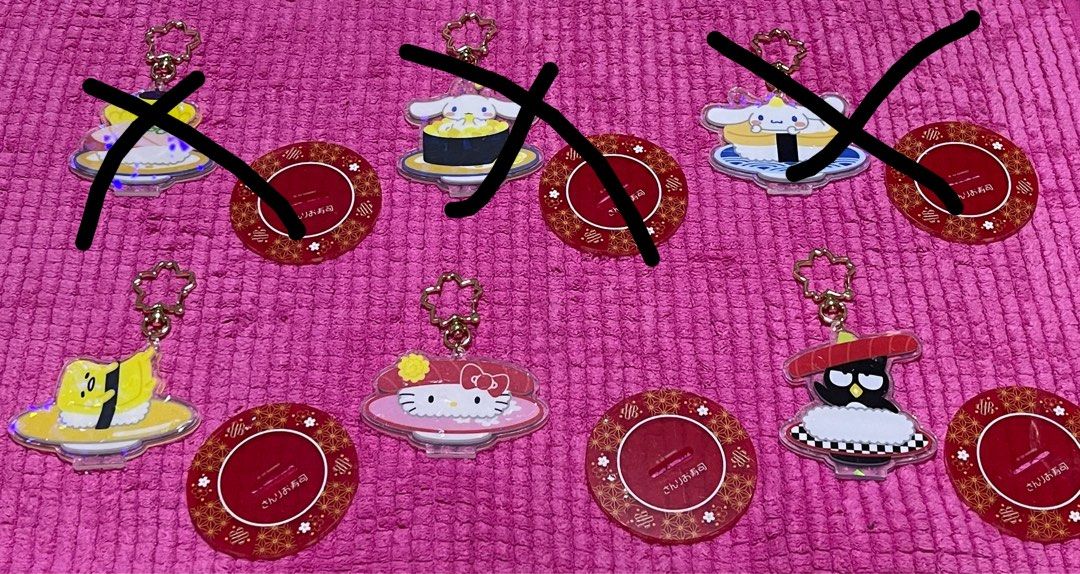 Cow Play Cow Moo Sanrio & Friends Carnival/Space/Sushi Series Acrylic ...