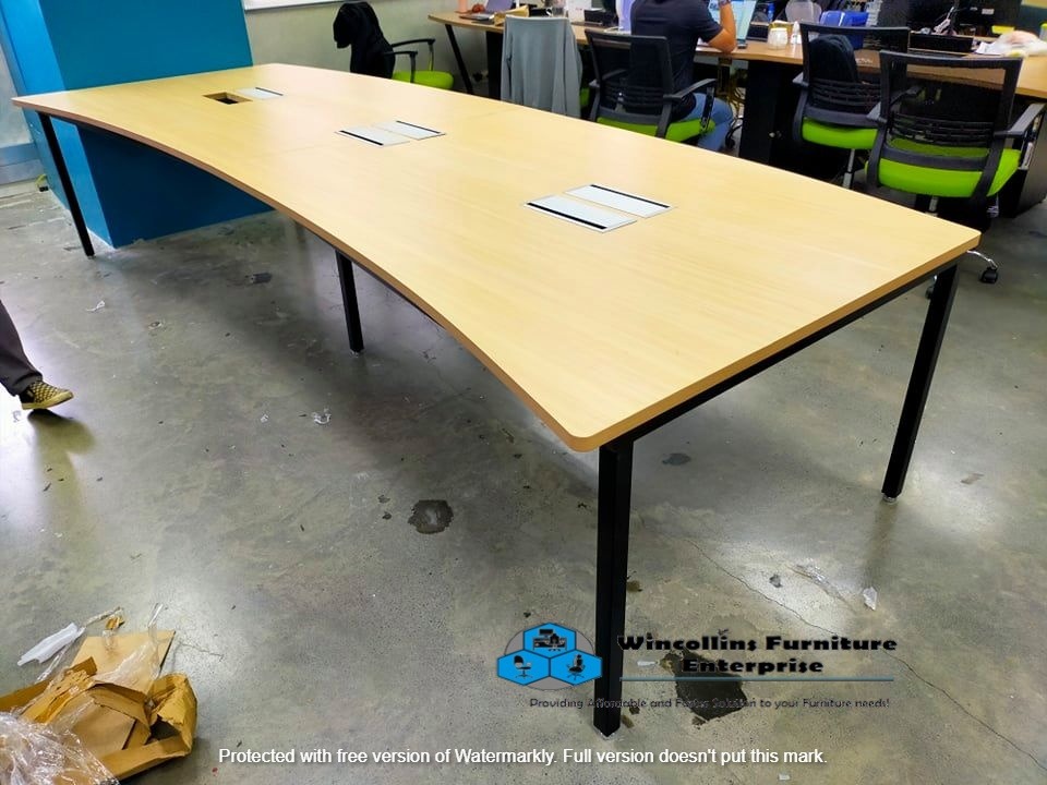 CURVE SHAPE CONFERENCE TABLE CUSTOMIZE on Carousell