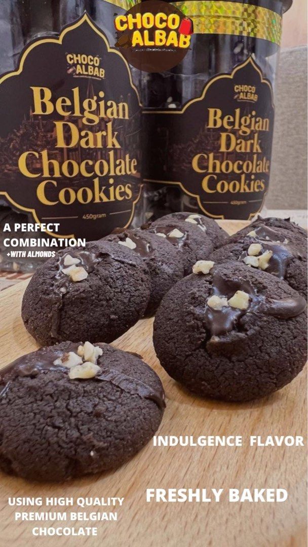 Dark chocolate cookies (Halal), Food & Drinks, Homemade Bakes on Carousell
