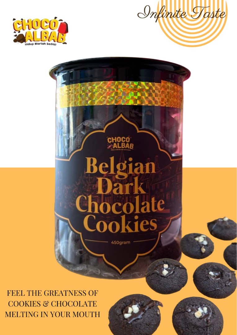 Dark chocolate cookies (Halal), Food & Drinks, Homemade Bakes on Carousell