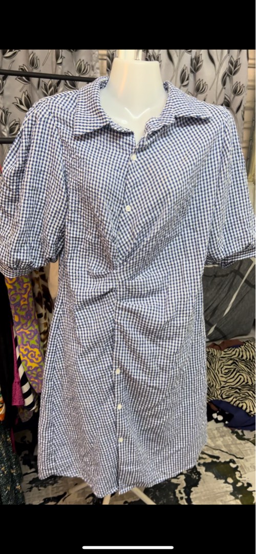 Dazy Gingham Blue Dresses, Women's Fashion, Dresses & Sets, Dresses on ...