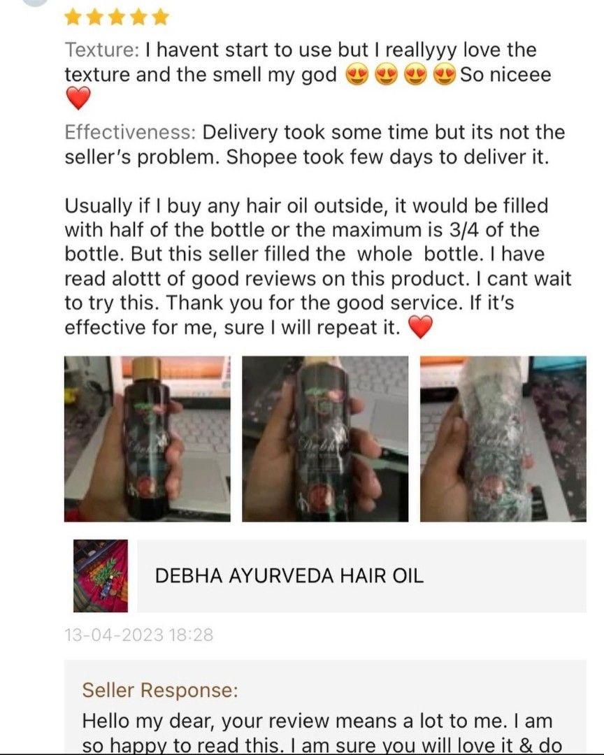 Debha ayurveda hair oil, Beauty & Personal Care, Hair on Carousell