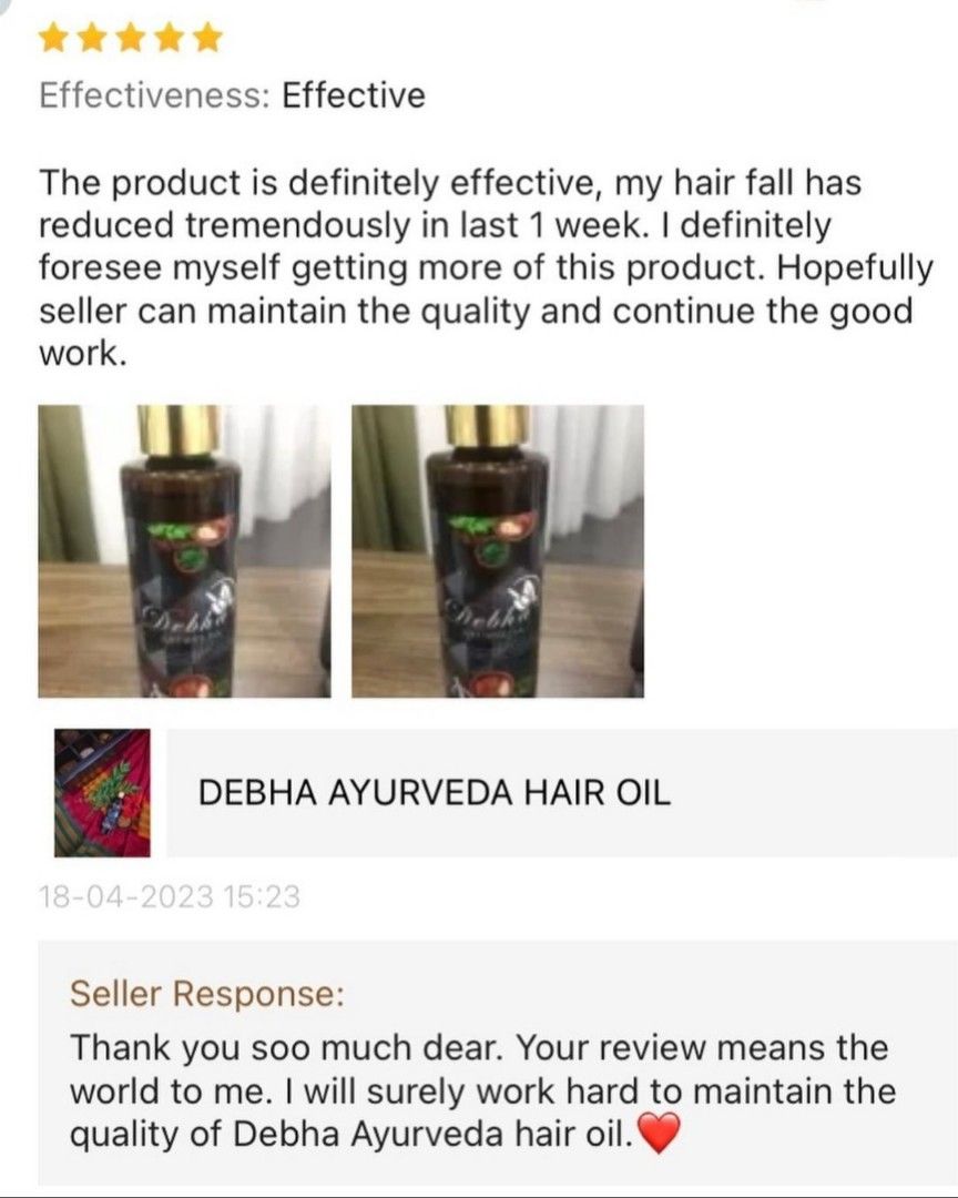 Debha ayurveda hair oil, Beauty & Personal Care, Hair on Carousell