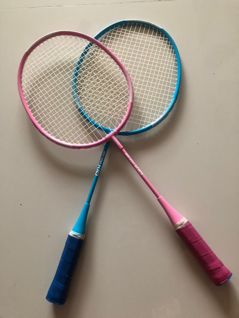 Decathlon Badminton Rackets - 2 (blue and pink), Sports Equipment ...