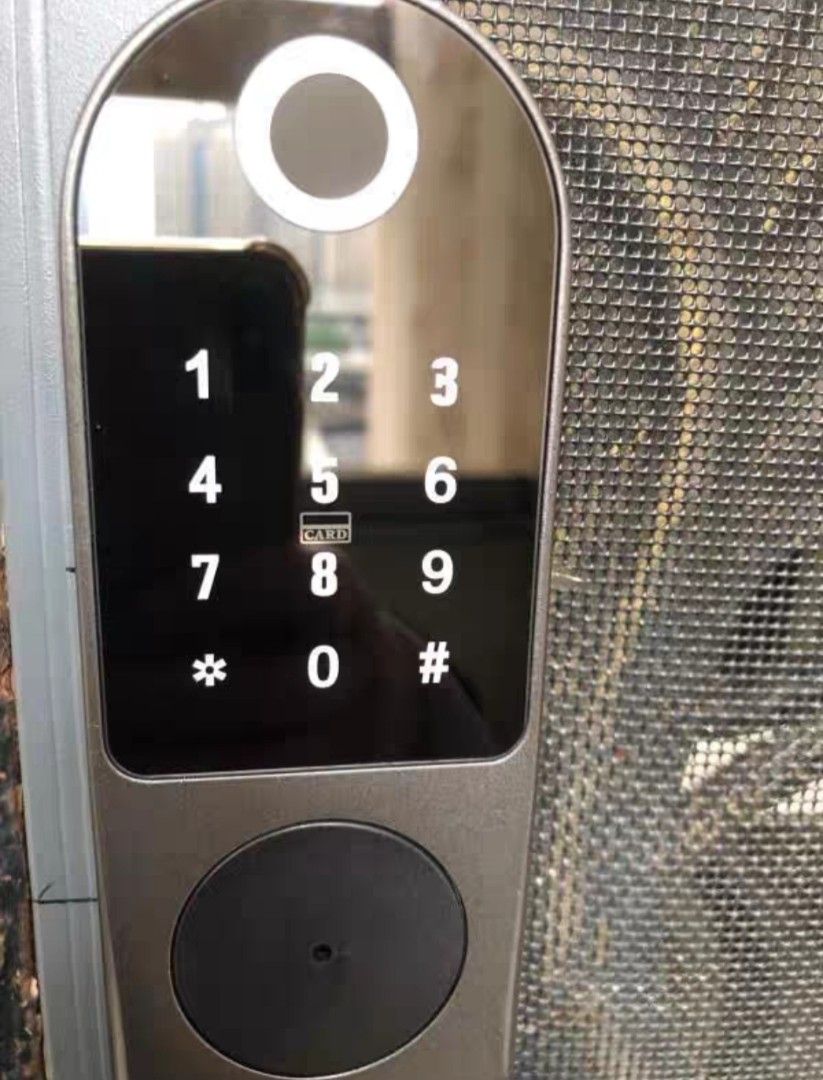 Digital lock hdb metal door smart fingerprint biometric electronic anti ...