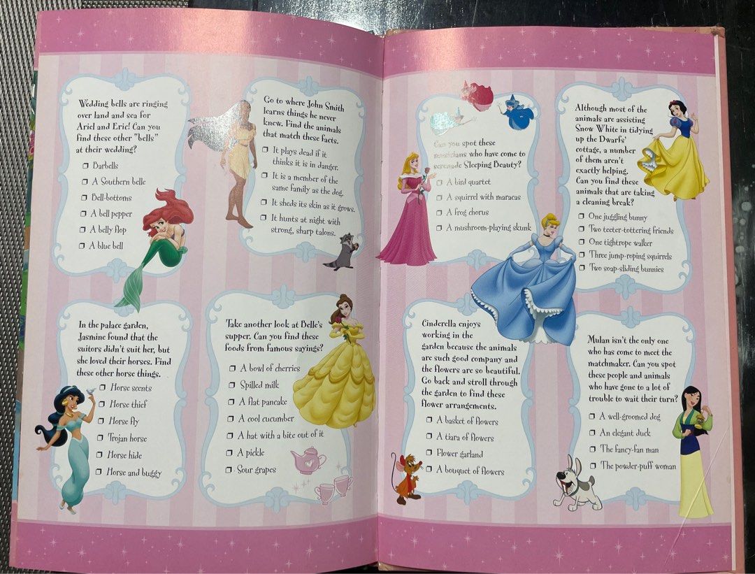 Disney Princess little look and find book for girls on Carousell
