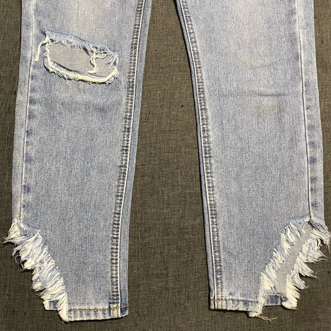 distressed jeans ripped tattered on Carousell