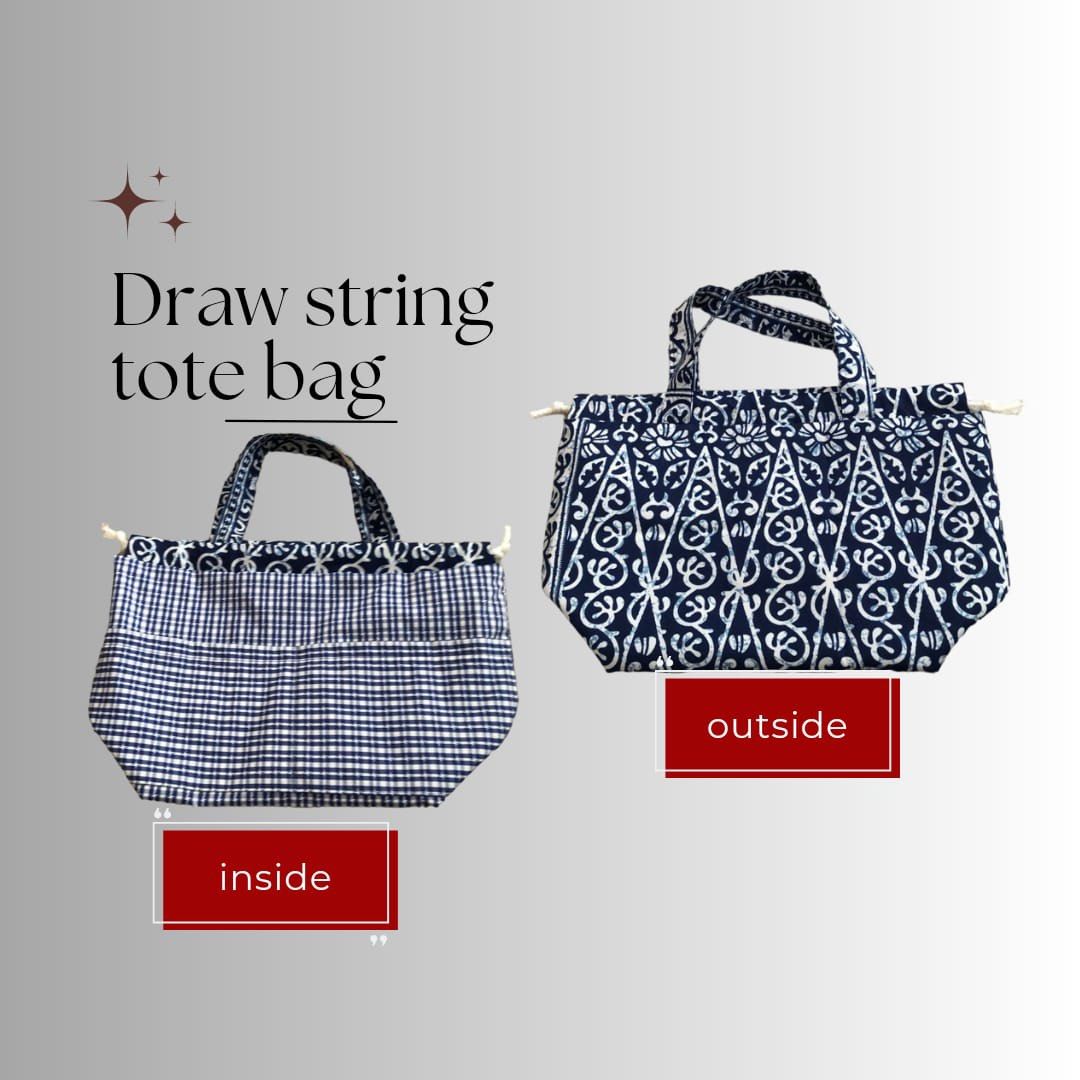Draw string tote bag, Women's Fashion, Bags & Wallets, Tote Bags on ...