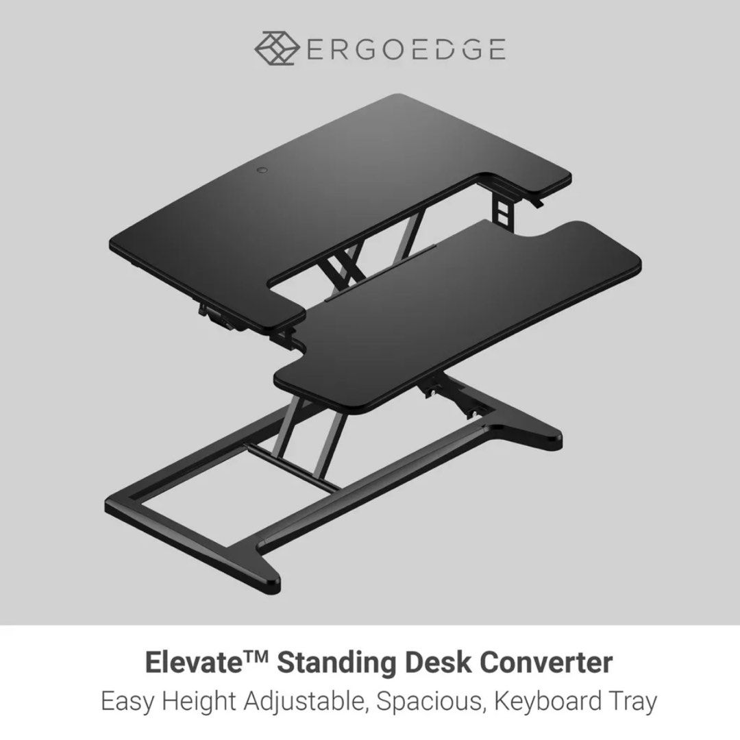 Ergonomic Ergoedge elevate riser - standing desk table converter ...