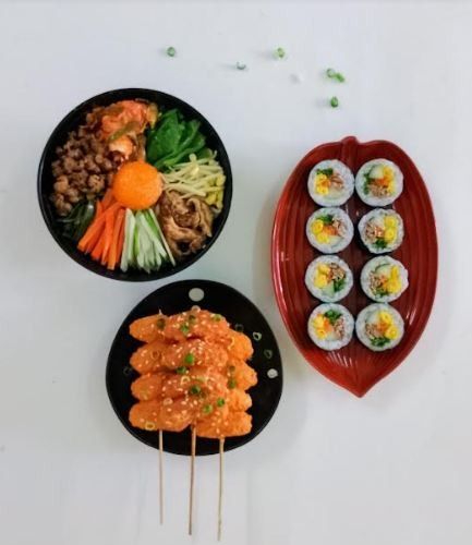 "fabricate fake food""Korean"Fried Rice Cake"& "Bibimbap"*Will made ...
