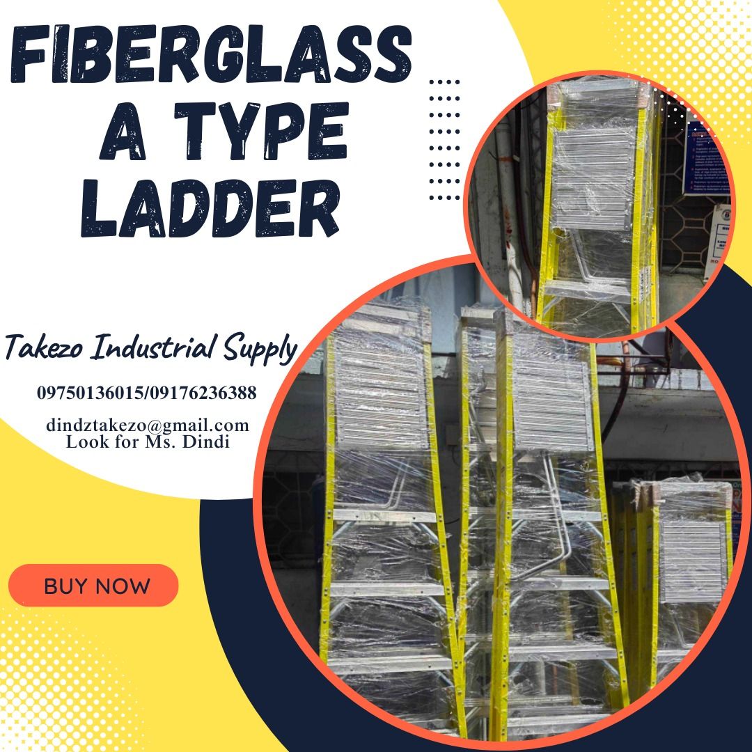 Fiberglass A Type Ladder, Commercial & Industrial, Industrial Equipment ...