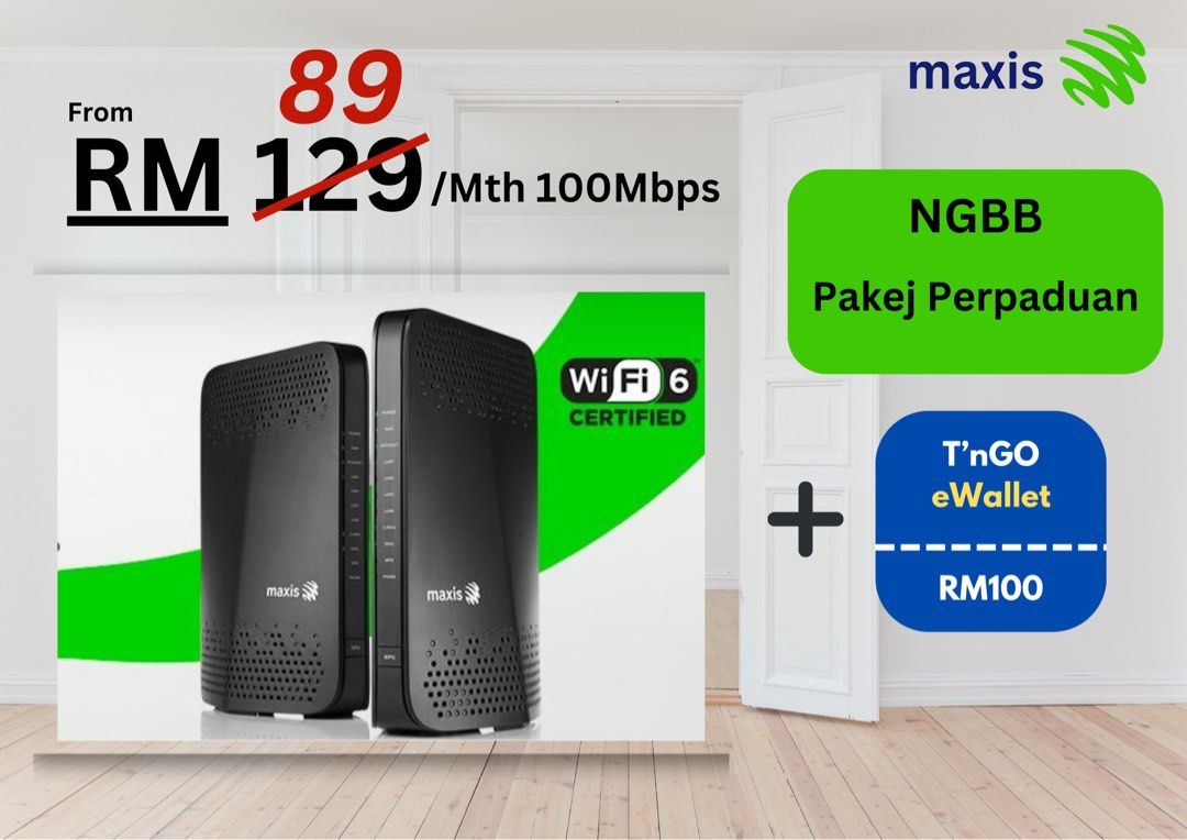 Fibre Pakej Perpaduan Maxis NGBB, Computers & Tech, Parts & Accessories ...