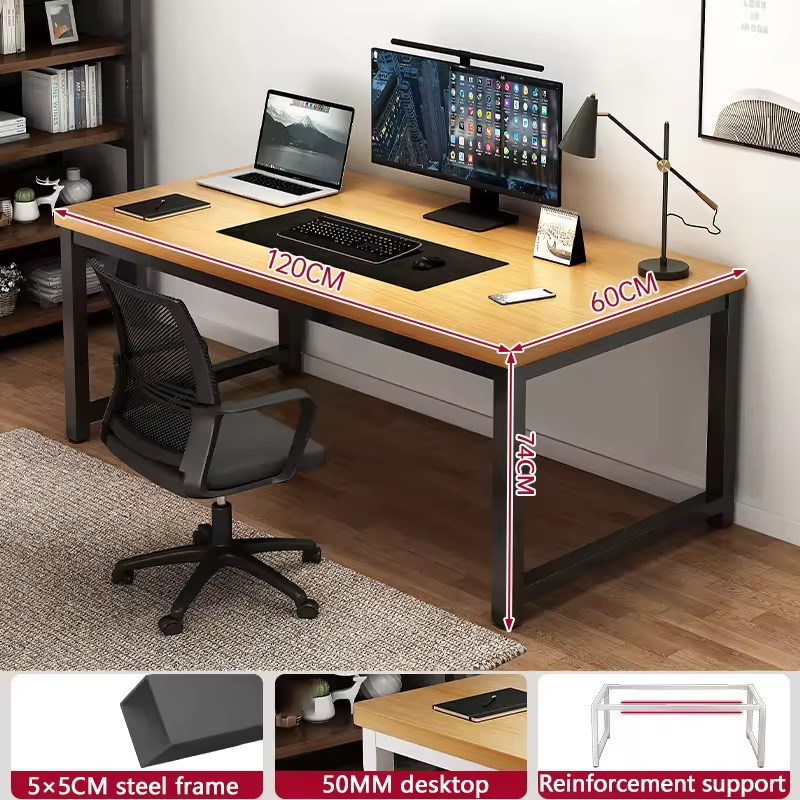 FINNA computer desk 80CM/100CM/120CM/140CM Home Office Desks Desktop ...