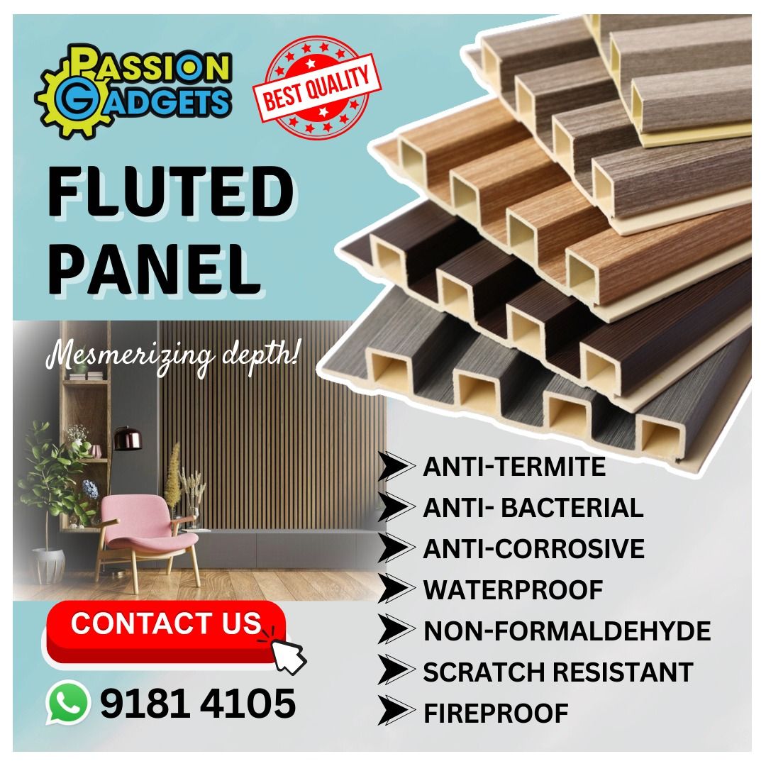 Fluted Wall Panels, Direct Contractor, Sg Local, Aesthetic, Waterproof ...