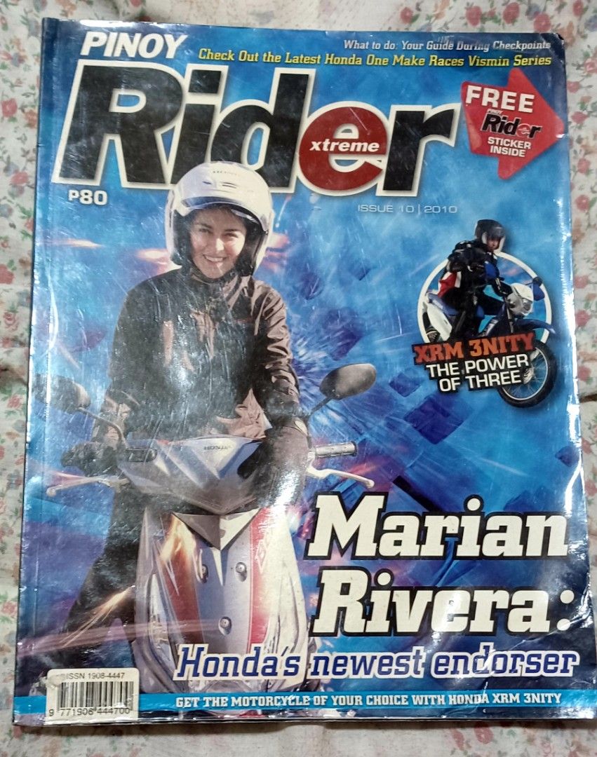 FREE: Marian Rivera Magazine cover Pinoy Rider on Carousell