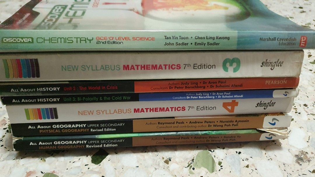 Giving away secondary school textbooks Marshall Cavendish Discover ...