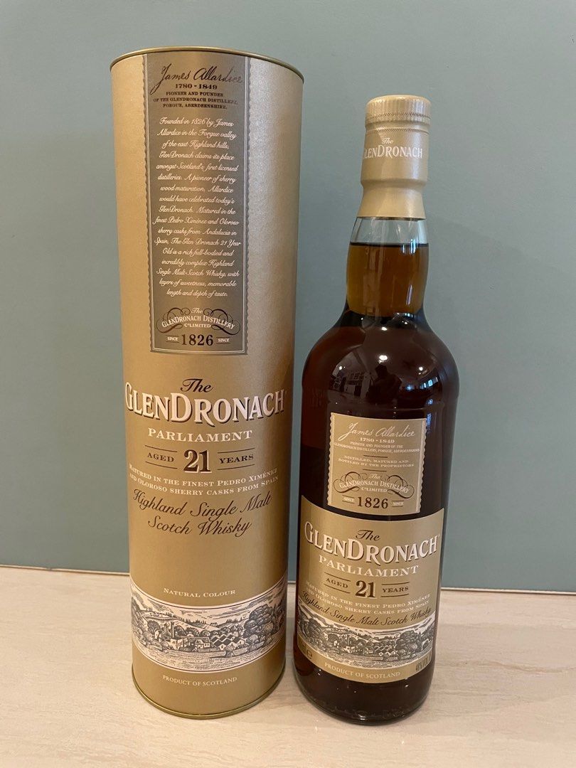 Glendronach 21 years Parliament, Food & Drinks, Alcoholic Beverages on ...