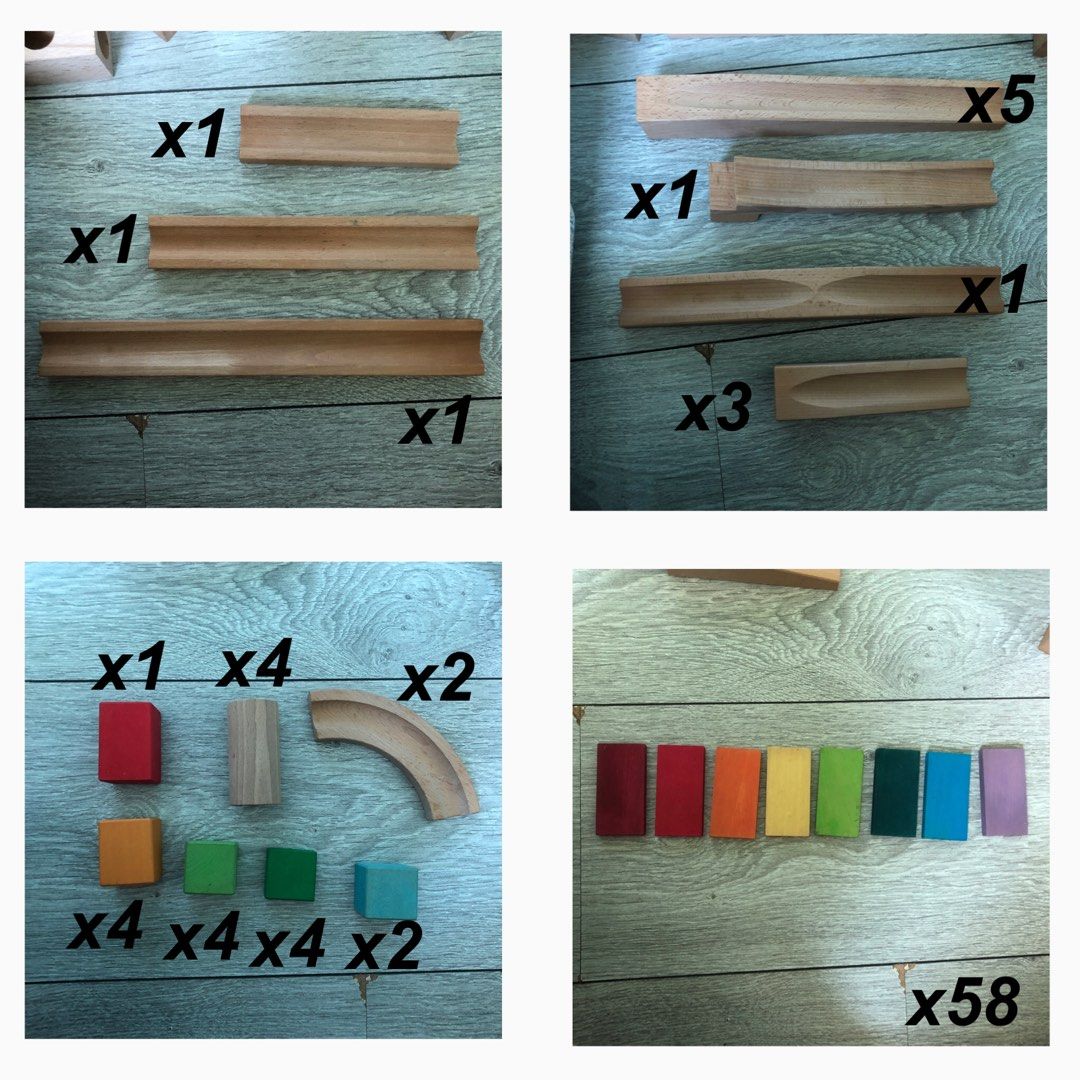 HABA USA Wooden Marble Run Set (including 85 marbles), 興趣及遊戲, 玩具 & 遊戲類 ...