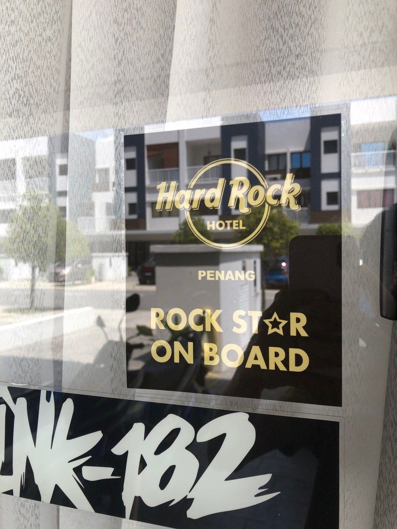 Hard Rock Car Sticker, Hobbies & Toys, Collectibles & Memorabilia, Fan ...