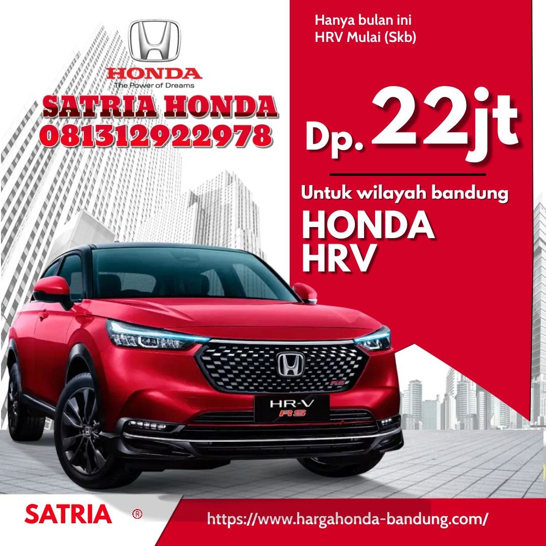 Honda hrv Dp 22jt promo, Mobil & Motor, Mobil untuk Dijual di Carousell