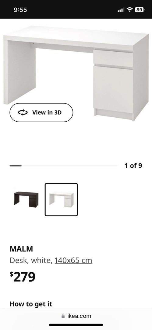 IKEA Study tabke, Furniture & Home Living, Furniture, Tables & Sets on ...