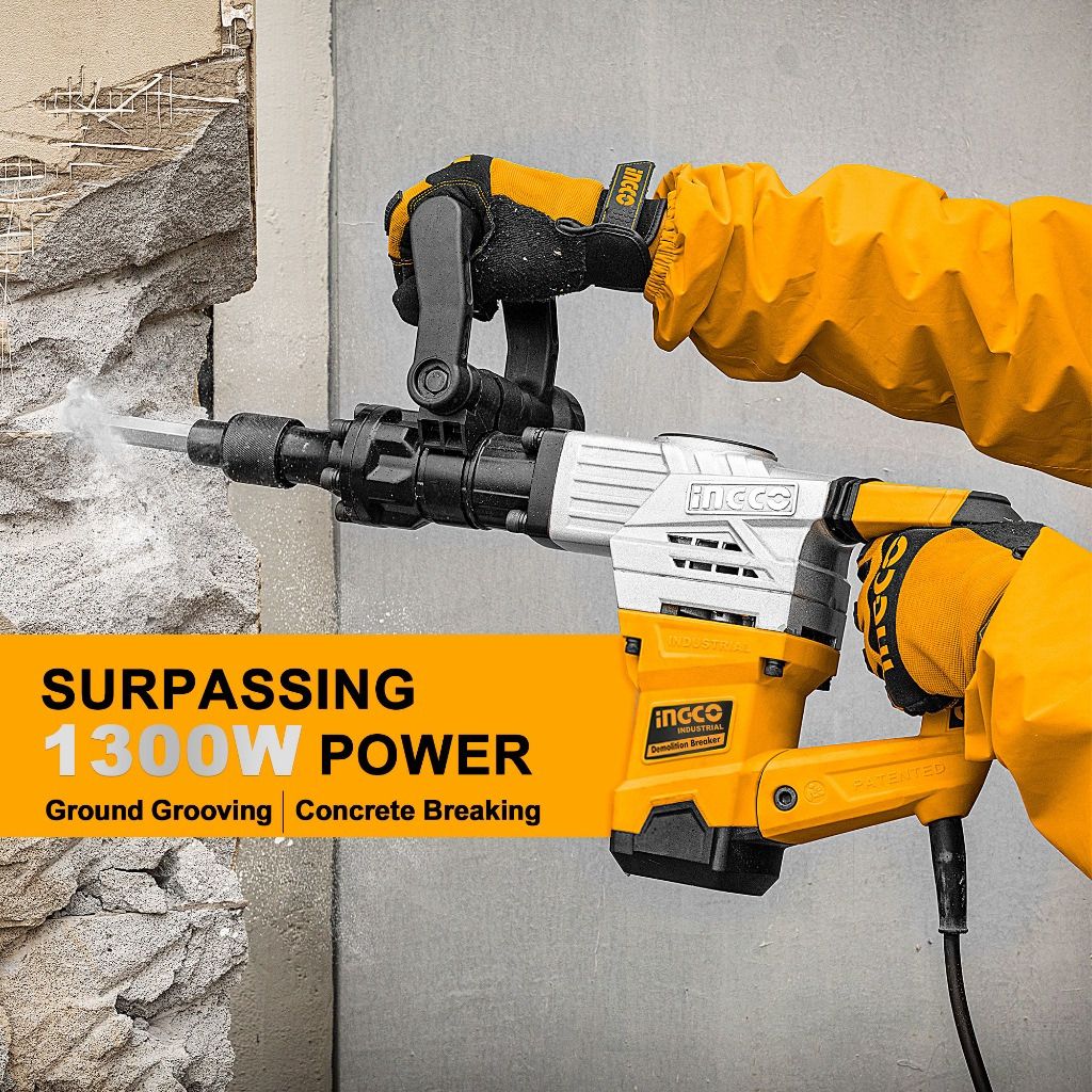 Ingco PDB13008 1300W Demolition Hammer / Breaker, Furniture & Home ...