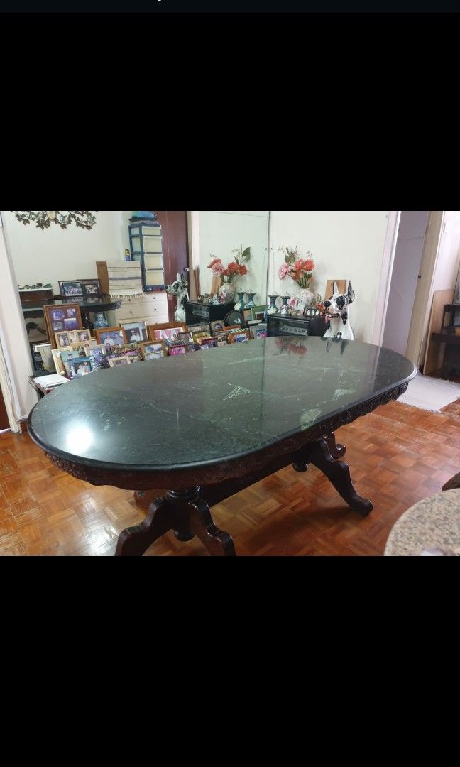 Jade marble table, Furniture & Home Living, Furniture, Tables & Sets on ...