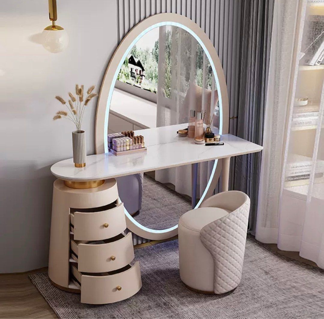JARMAR Modern Vanity Table Set, Furniture & Home Living, Furniture ...