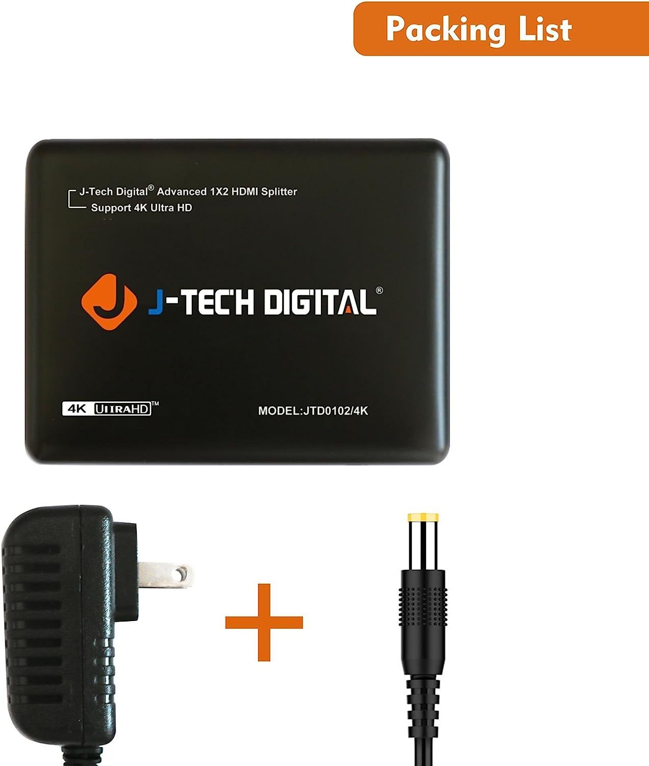 J-Tech Digital JTD0102/4K J-Digital Most Advanced 2 Ports HDMI 1X2 ...