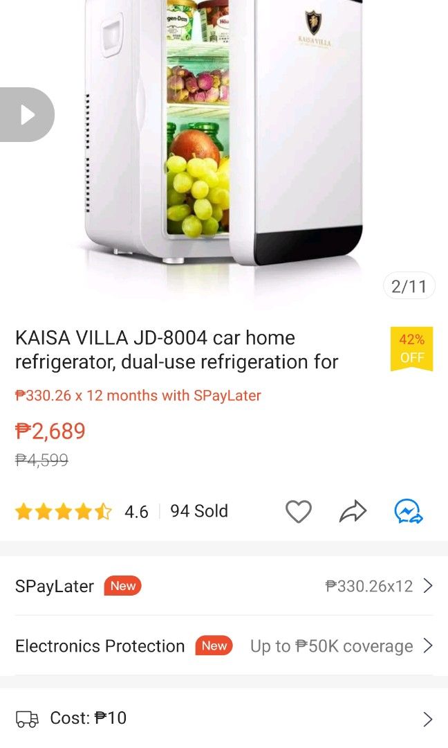 Kaisa villa mini refrigerator, TV & Home Appliances, Kitchen Appliances ...